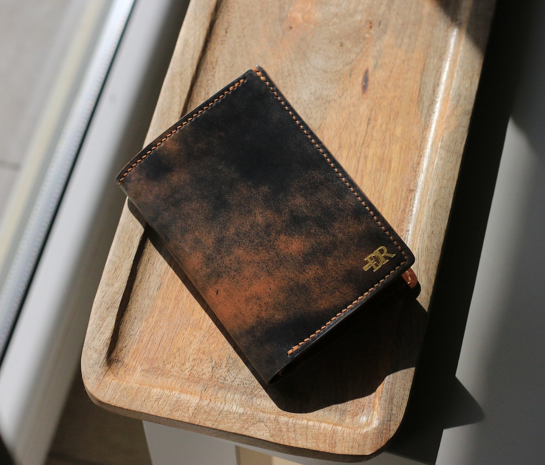 Luxury Wallet Rocado Marbeled Shell Cordovan Leather, Thin Wallet ...