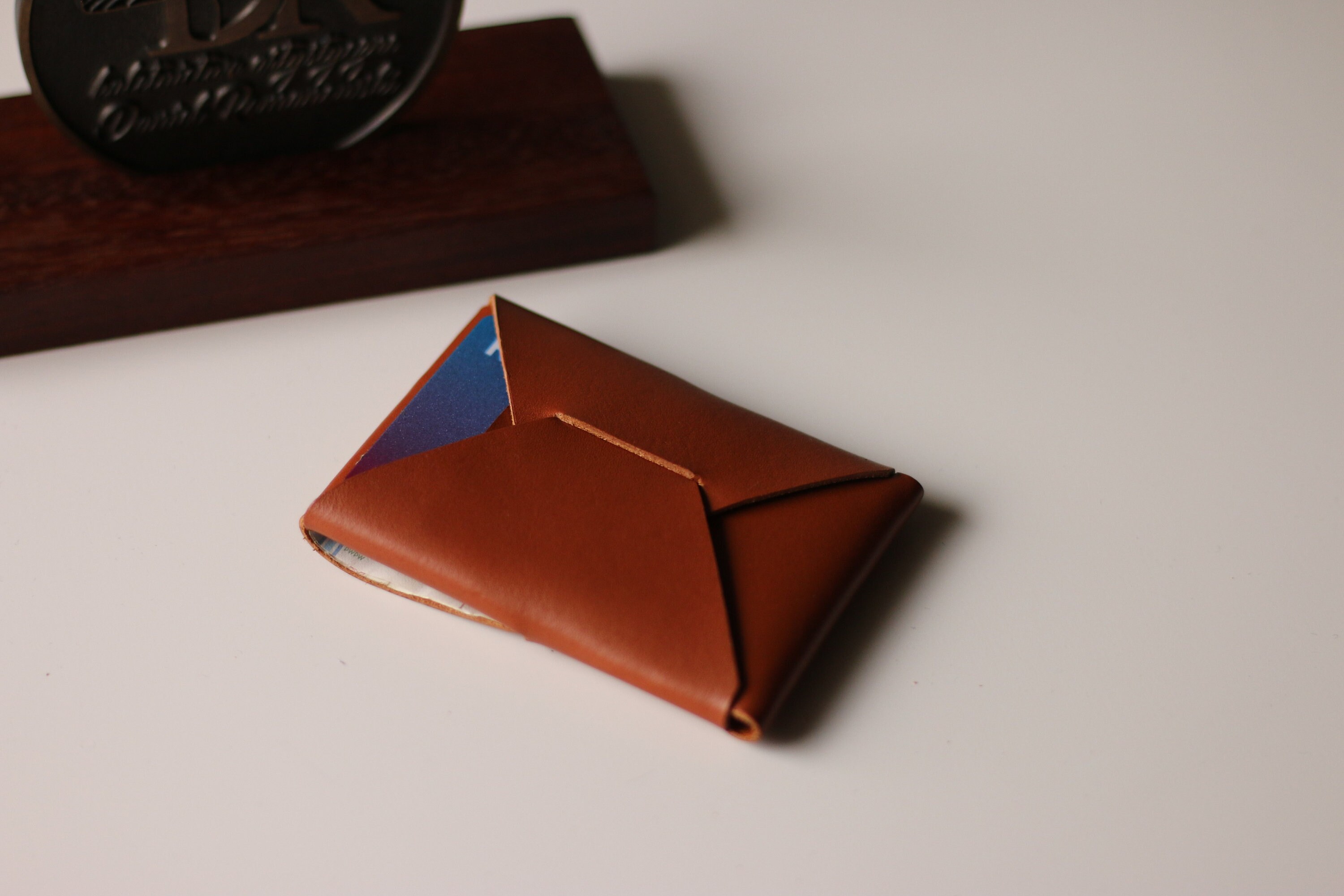 Stitchless Wallet Handmade Wallet Veg Tan Italian Leather - Etsy