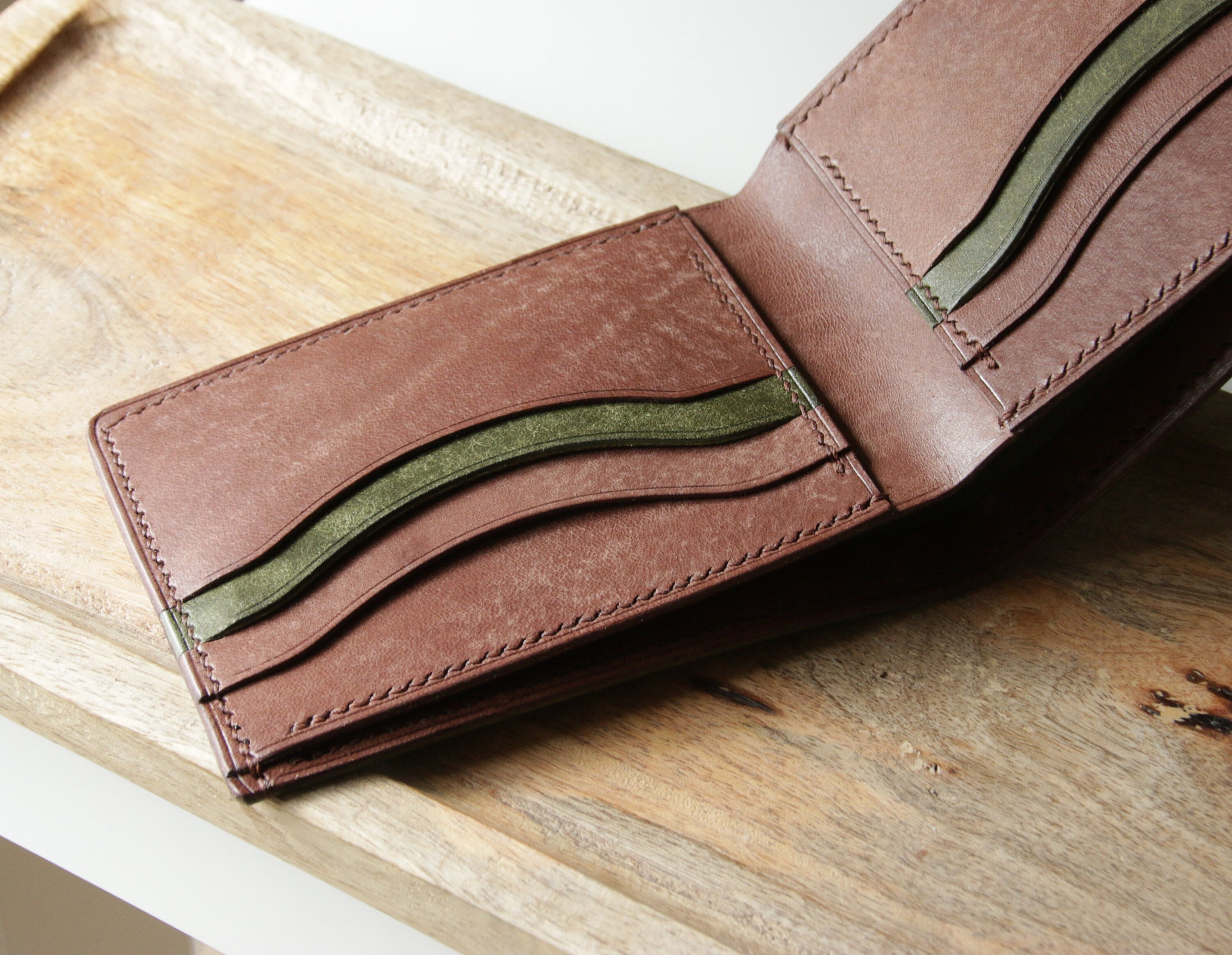 Luxury Men Leather Bifold Wallet, Handmade Leather Wallet, Bifold ...