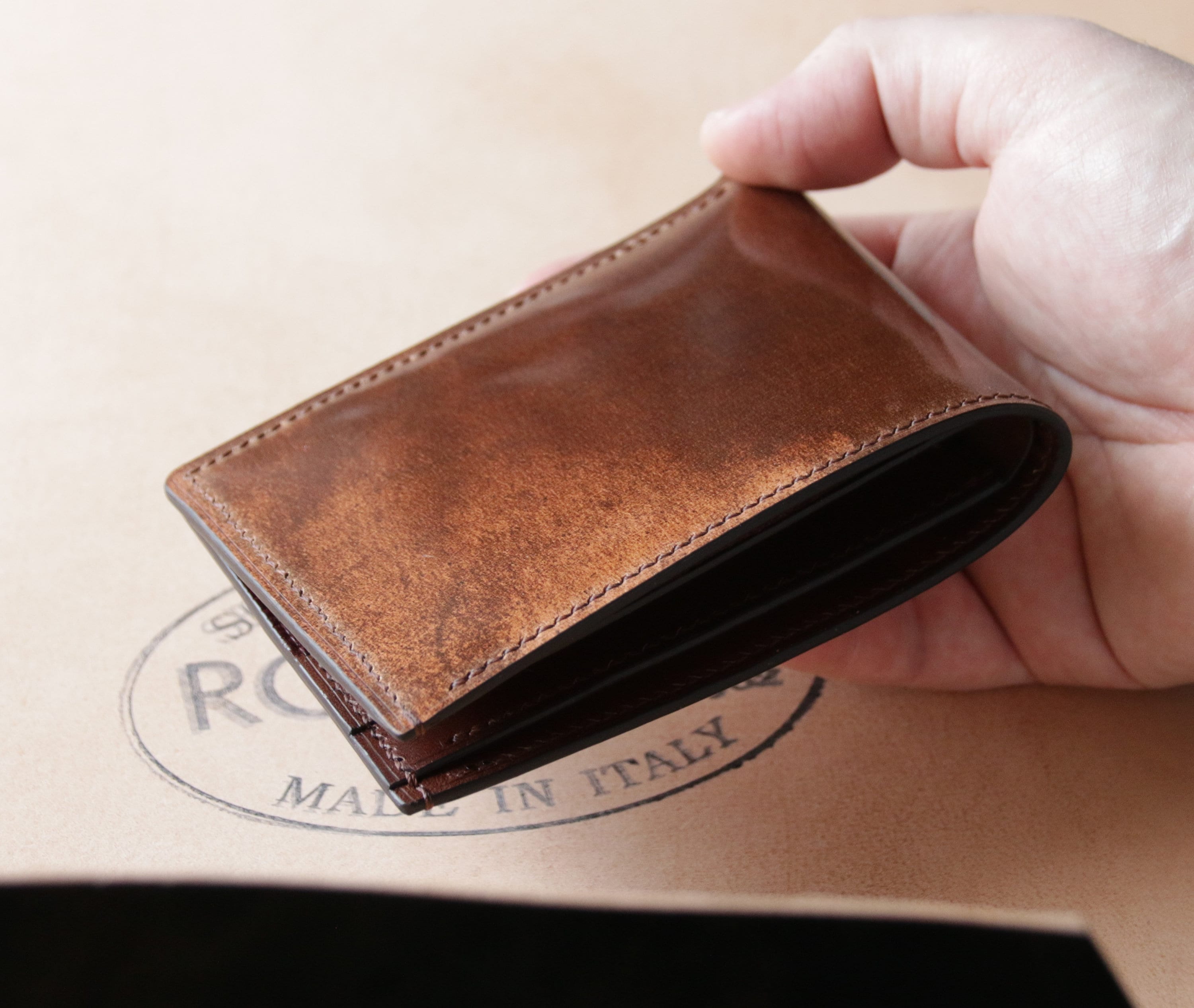 Luxury Wallet, Shell Cordovan Wallet, Rocado Marbled Shell Cordovan ...