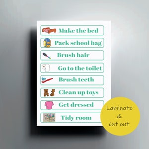 Printable Daily Routine, Chore Chart, Kids Daily Schedule, Home ...