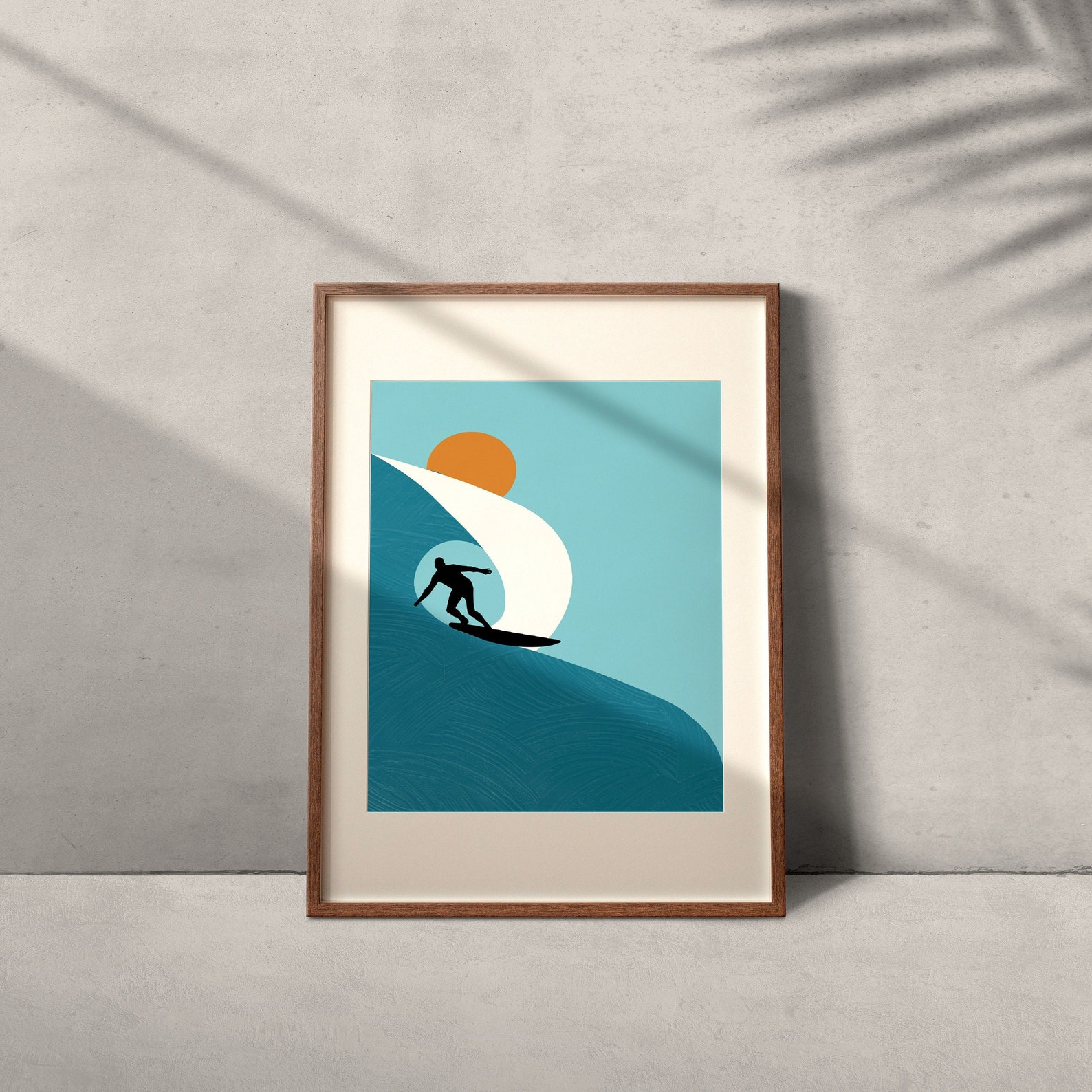 Surf Print,surf Decor, Surf Art, Surfer, Ocean Prints, Minimalistic ...