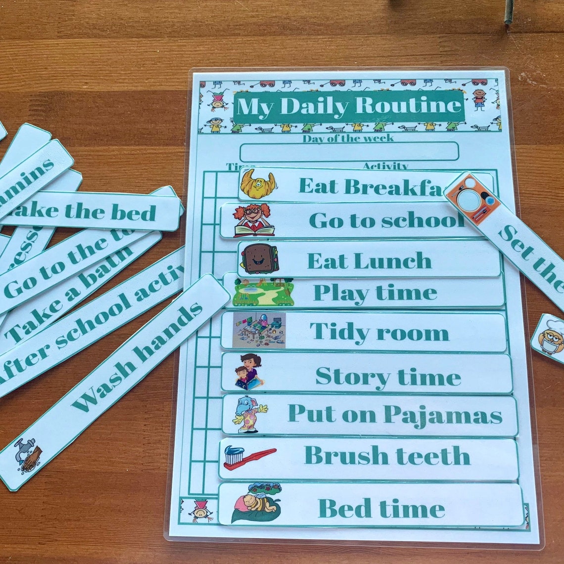 Printable Daily Routine, Chore Chart, Kids Daily Schedule, Home ...
