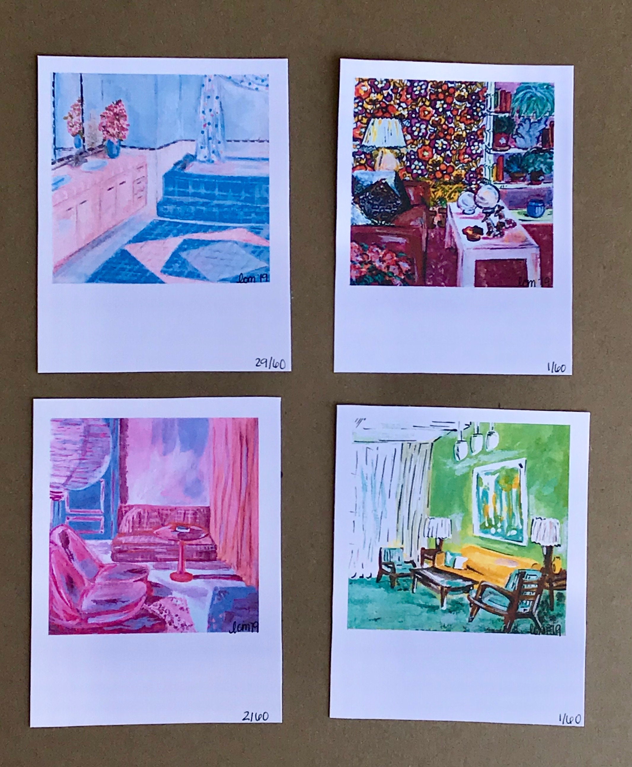 Vintage Polaroid Art Print tile Bathroom - Etsy