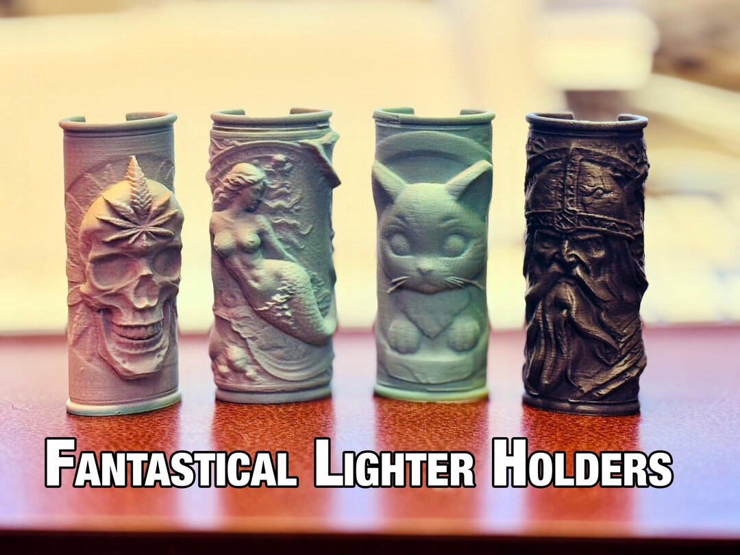 Fantasy BIC Lighter Sleeve - Fun and Practical Caddy's for Standard ...