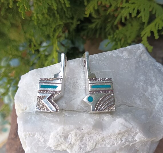 RAY TRACEY Inlay Split Pendant, Sterling Silver, Doub… - Gem