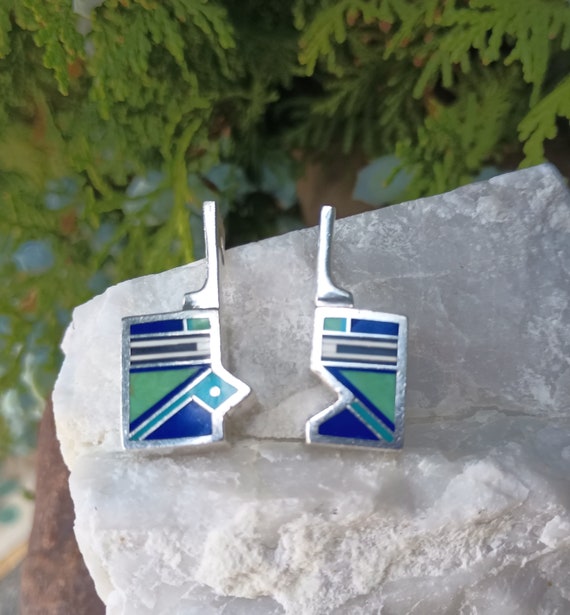 RAY TRACEY Inlay Split Pendant, Sterling Silver, Doub… - Gem