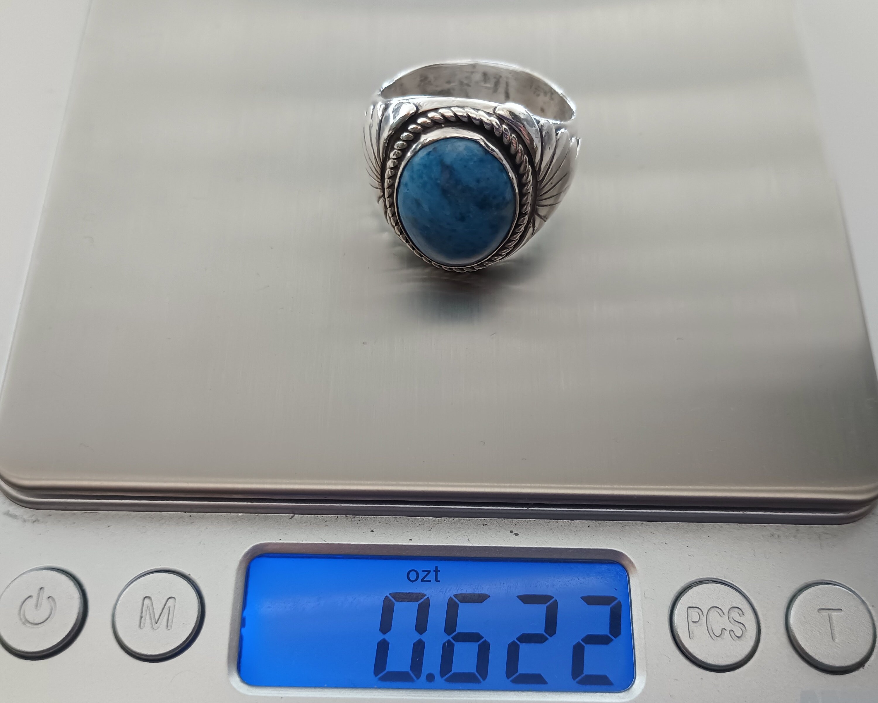 BILLY SLIM Navajo Sterling Silver Men's Ring Denim Lapis - Etsy