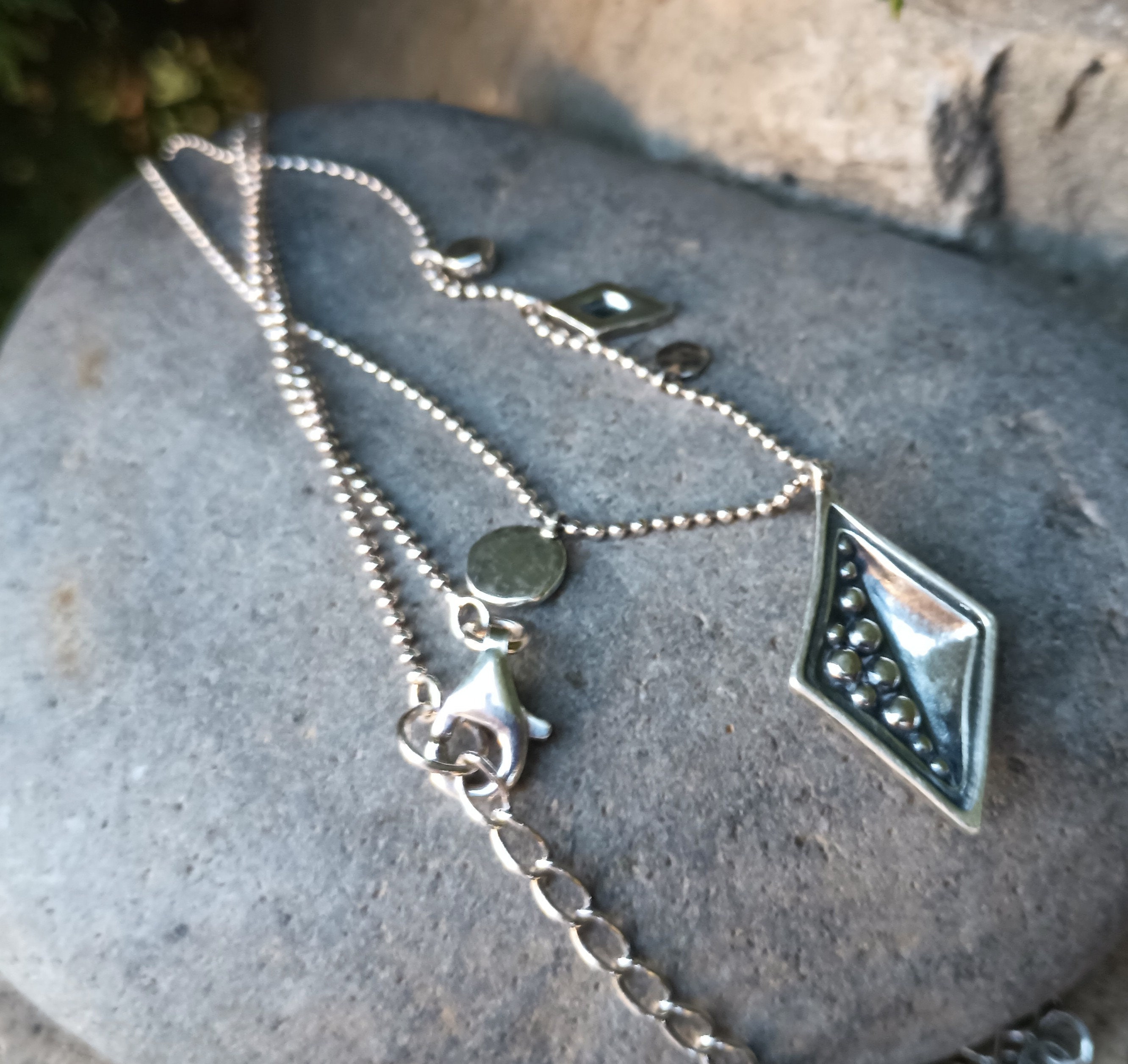 SILPADA Sterling Silver, Swarovski Crystals Icy Elements Necklace & Pendant N3397, 925 ...