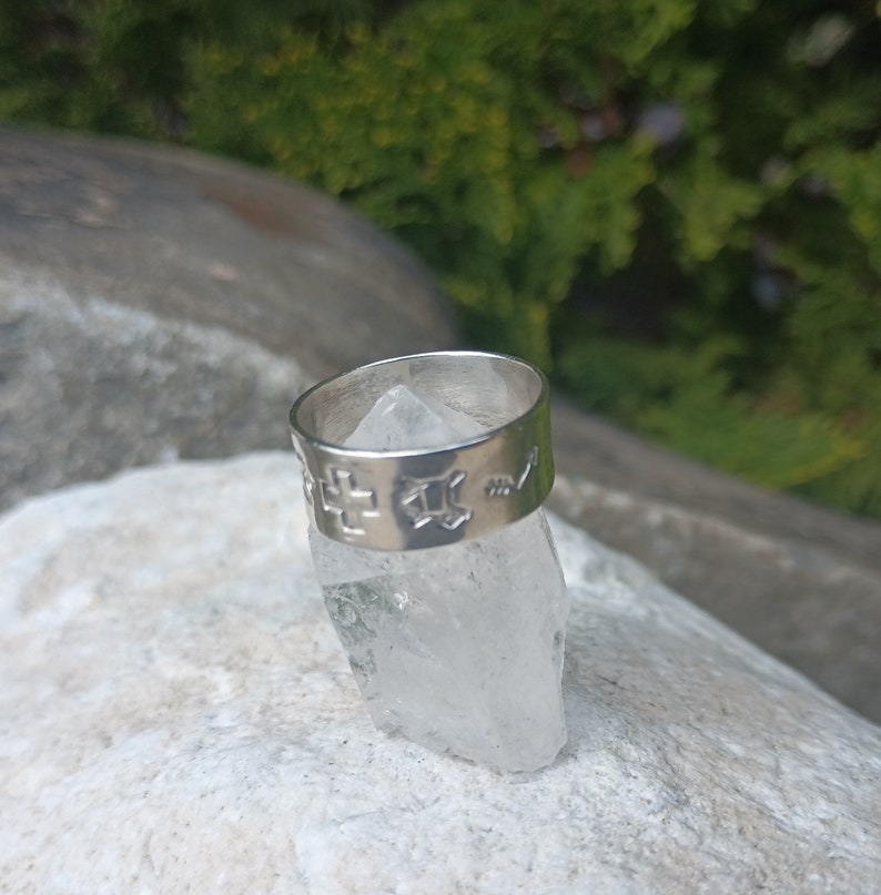 Sterling Silver Storyteller Ring, Vintage Native American Signed Piece ...