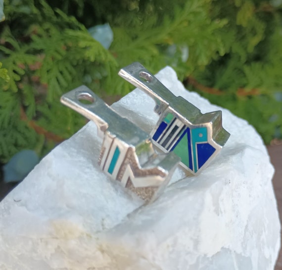 RAY TRACEY Inlay Split Pendant, Sterling Silver, Doub… - Gem