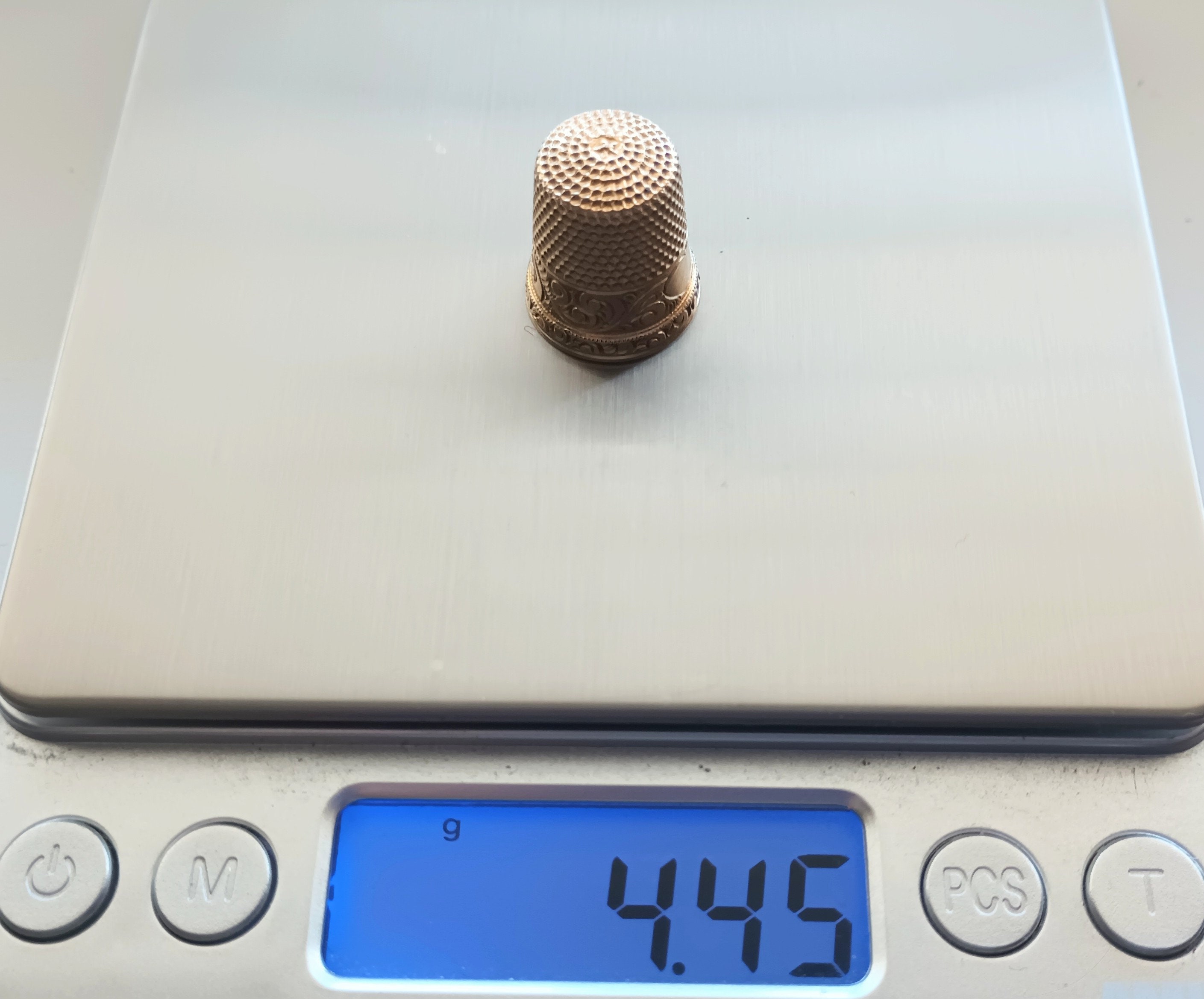 MKD 14K Solid Gold Thimble KETCHAM & MCDOUGALL Size 7 - Etsy