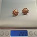 PETER BRAMS Designs 14K Gold Puffy Sun Face Earrings, Signed PBD 14KT ...