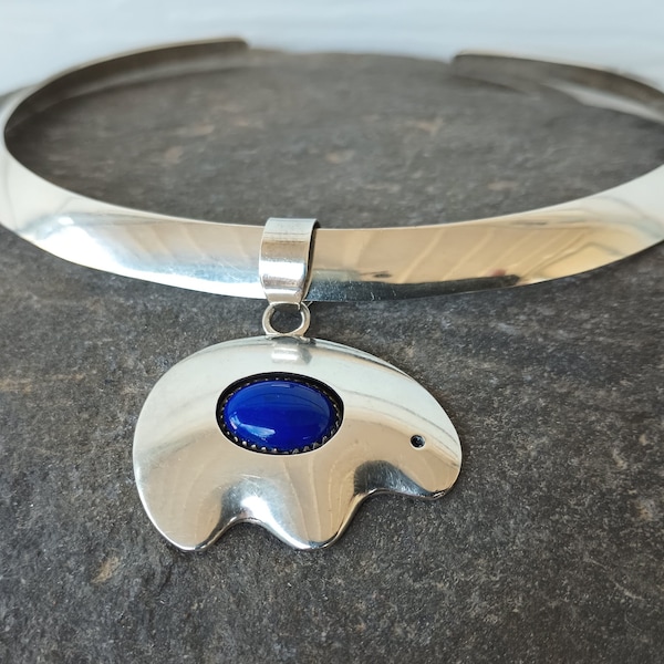 Sterling Silver Neck Bangle - Etsy