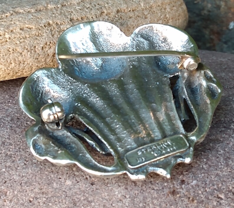 GUGLIELMO CINI Sterling Silver Brooch, Prince of Wales Crown and ...