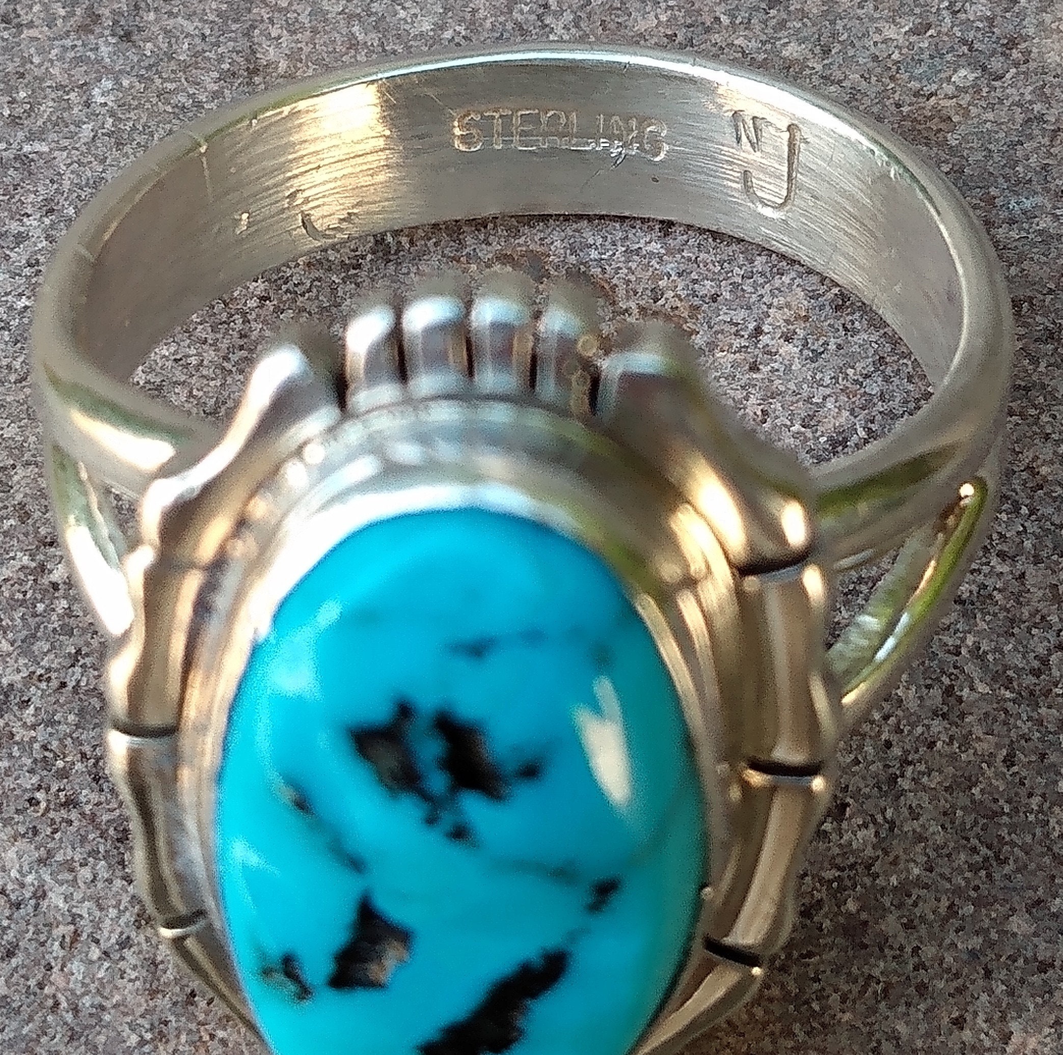 Sterling Silver Turquoise Ring, Vintage Jewelry, Native American ...