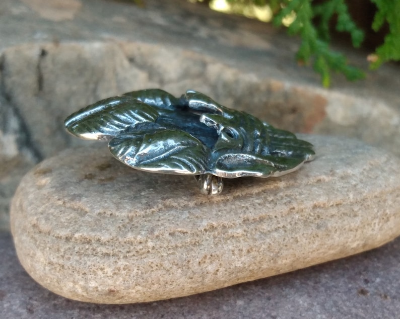 GUGLIELMO CINI Sterling Silver Brooch, Prince of Wales Crown and ...