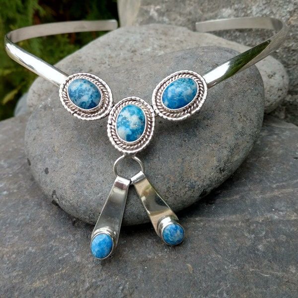 Native American Sterling Silver Choker - Etsy