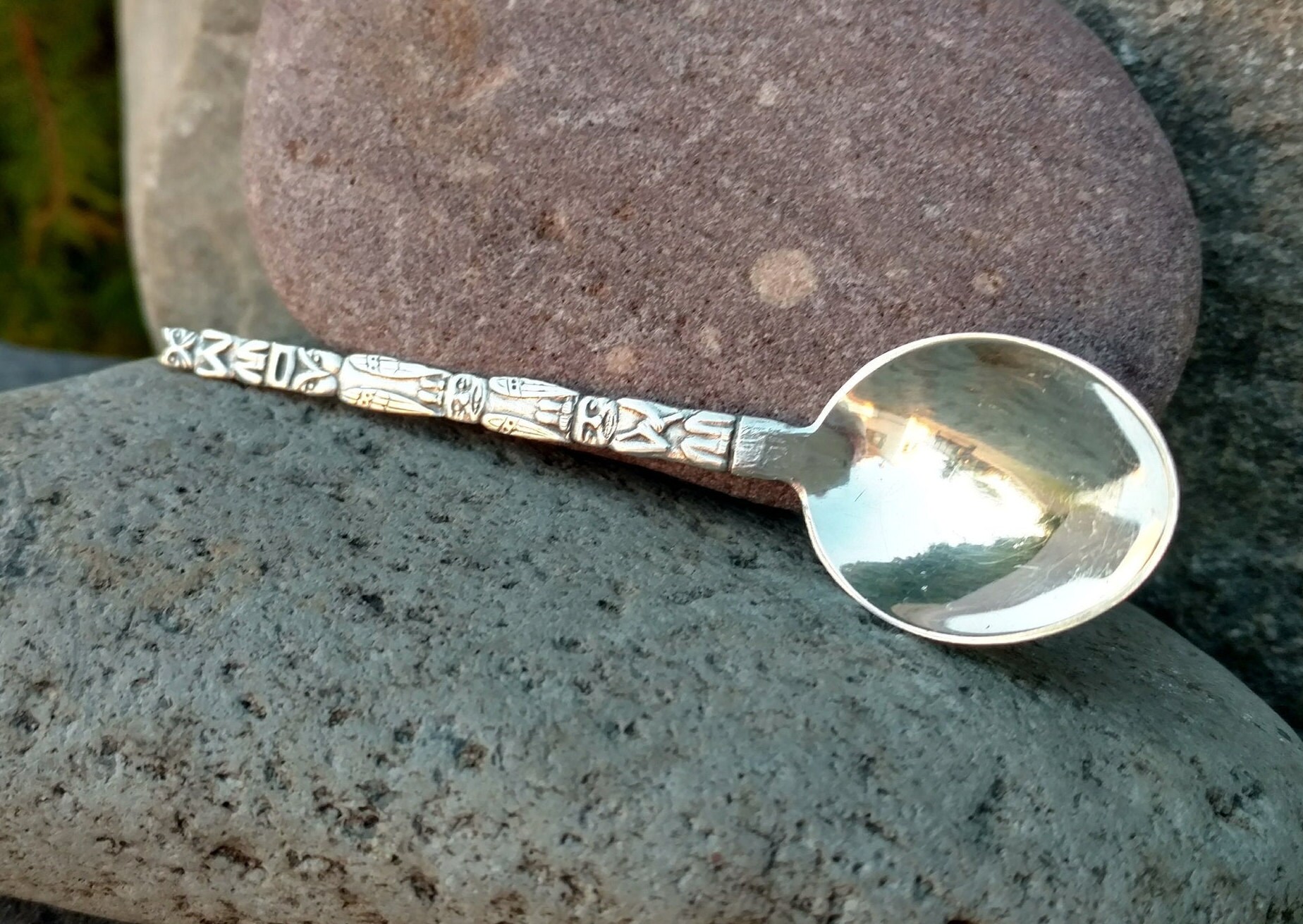 Sterling Alaska Totem Pole Spoon, Vintage, Hallmarked, Silver Collector ...