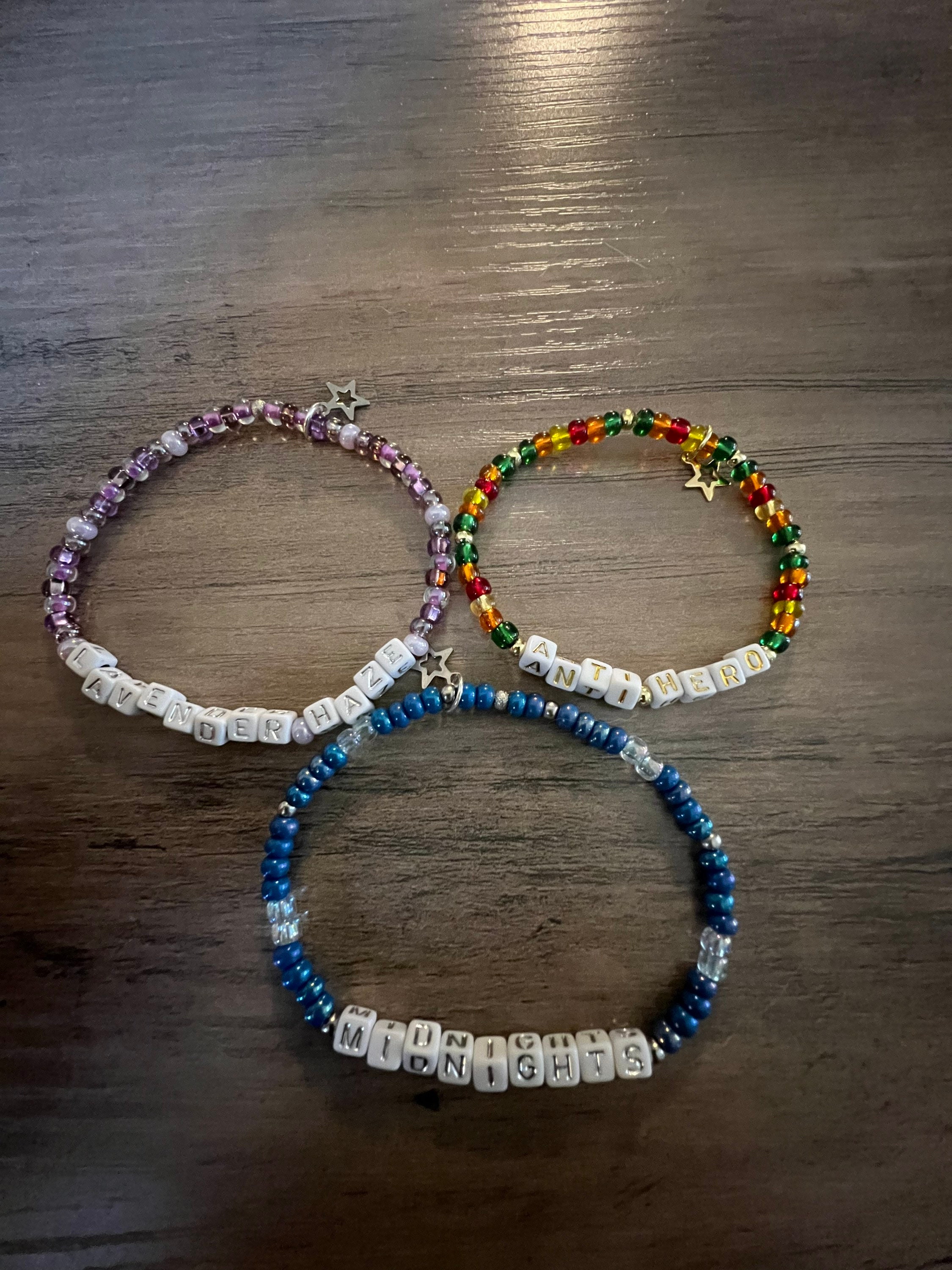 Customizable Letter Bead Bracelets - Etsy