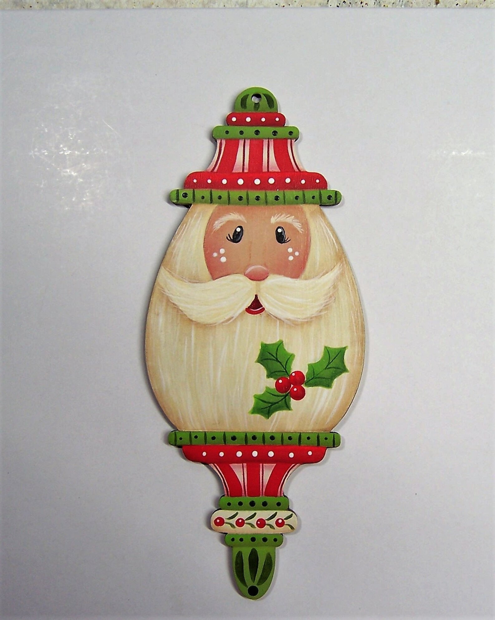 Santa Ornament Chris Haughey Design Holiday Tree Decor - Etsy