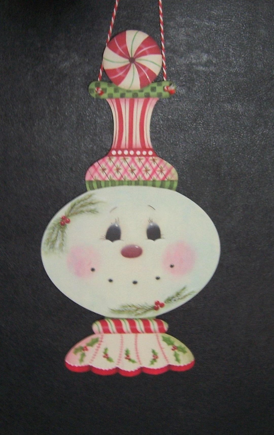 Snowman Wall Hanging Hand Painted Holiday Decor - Etsy