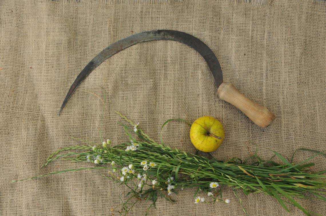 Antique Sickle Blade Rust Patina Primitive Sickle Hand Forged - Etsy
