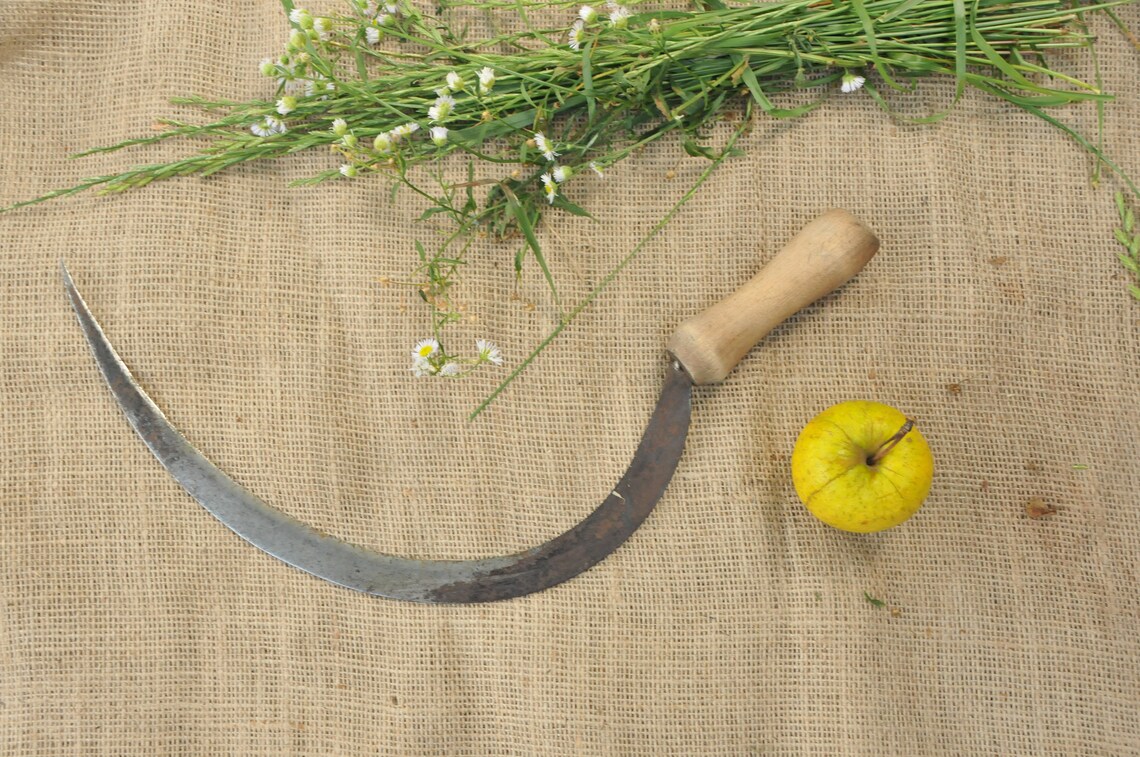 Antique Sickle Blade Rust Patina Primitive Sickle Hand Forged - Etsy