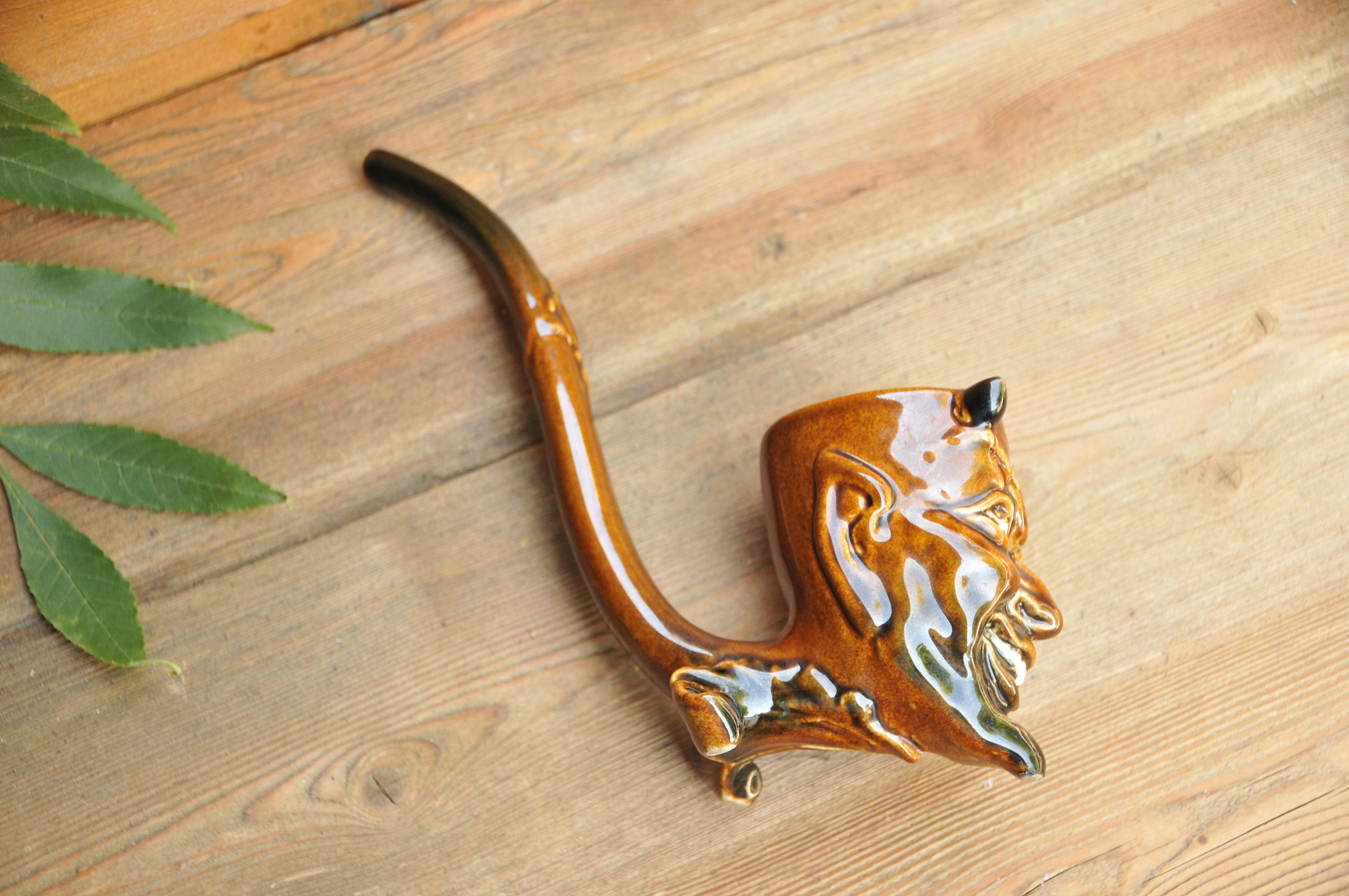 Antique Ceramic Devil's Mug Decorative Smoking Pipe Devil - Etsy