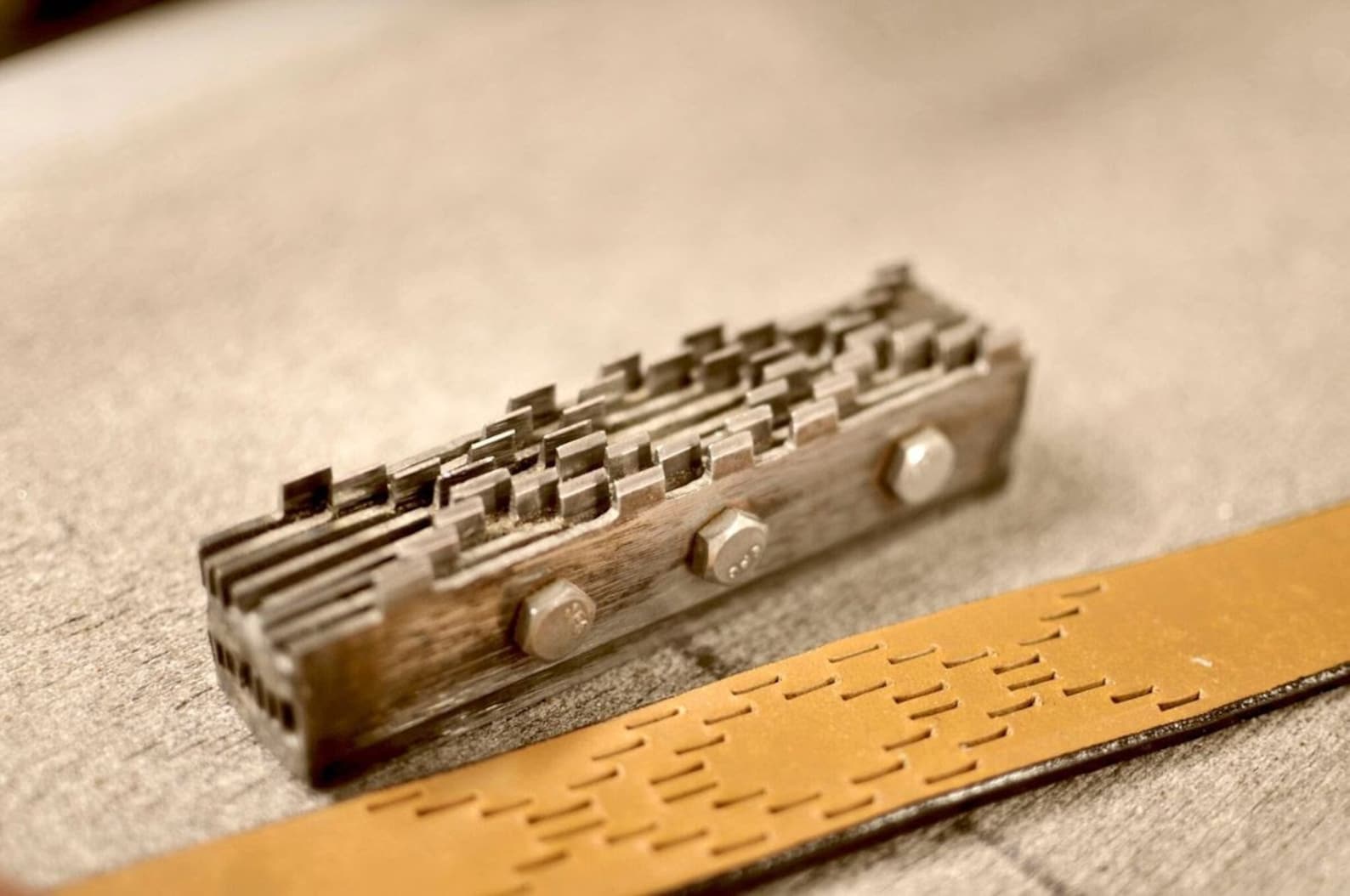 Metal Cutter Perforator for the Manufacture of Woven Belts | Etsy