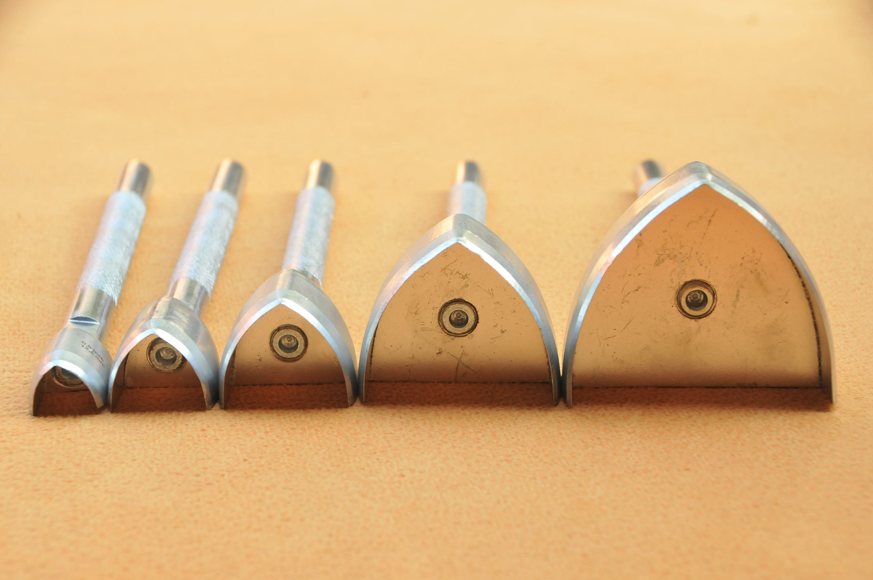 V-style Edge-end Punch Leather Strap Cutter 5 Pcs/set | Etsy