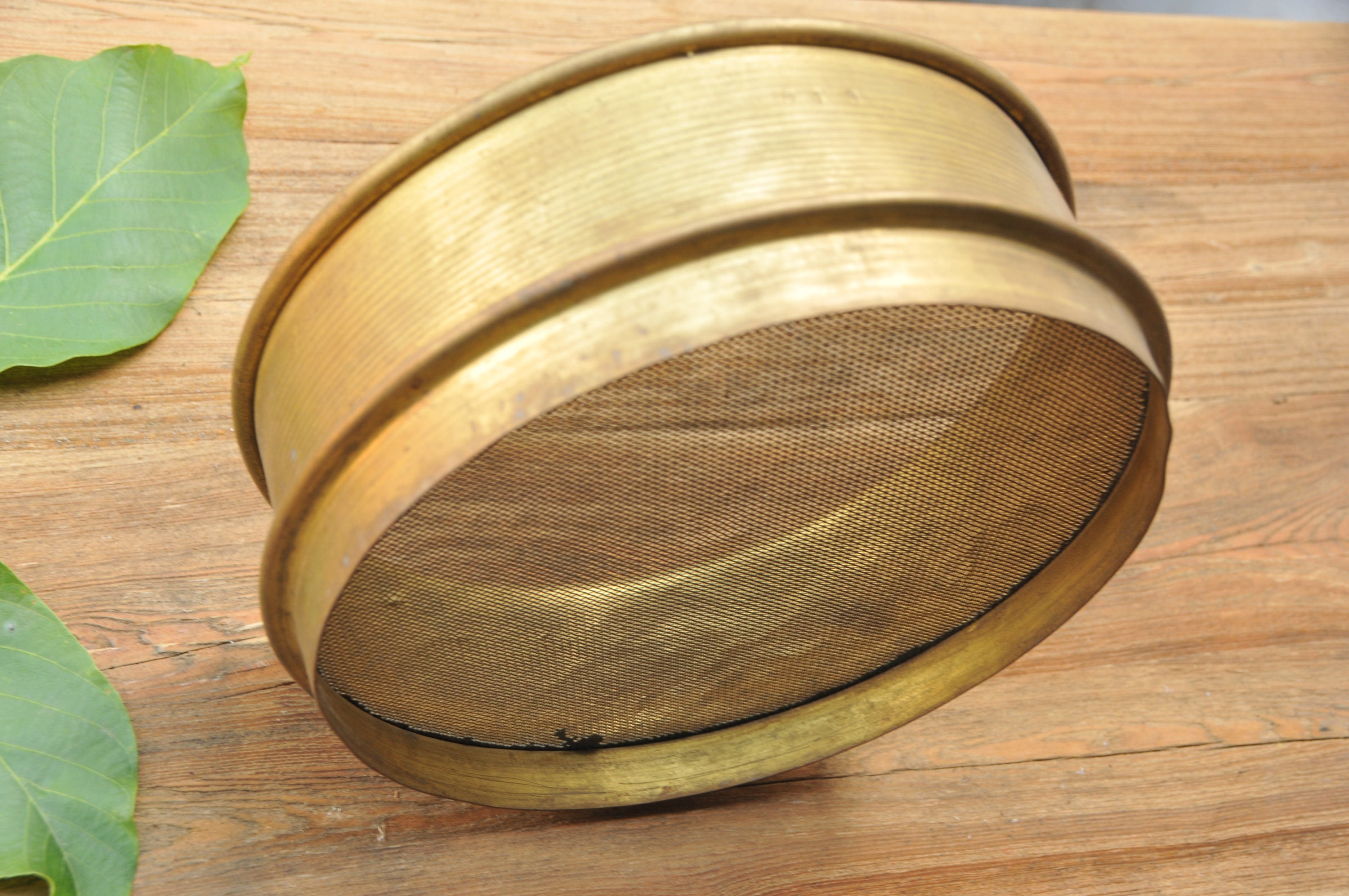 1950s Vintage Brass Sieve Vintage Sieve Vintage Gardening Pub - Etsy