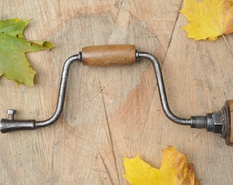 Vintage Hand Crank Drill - Etsy