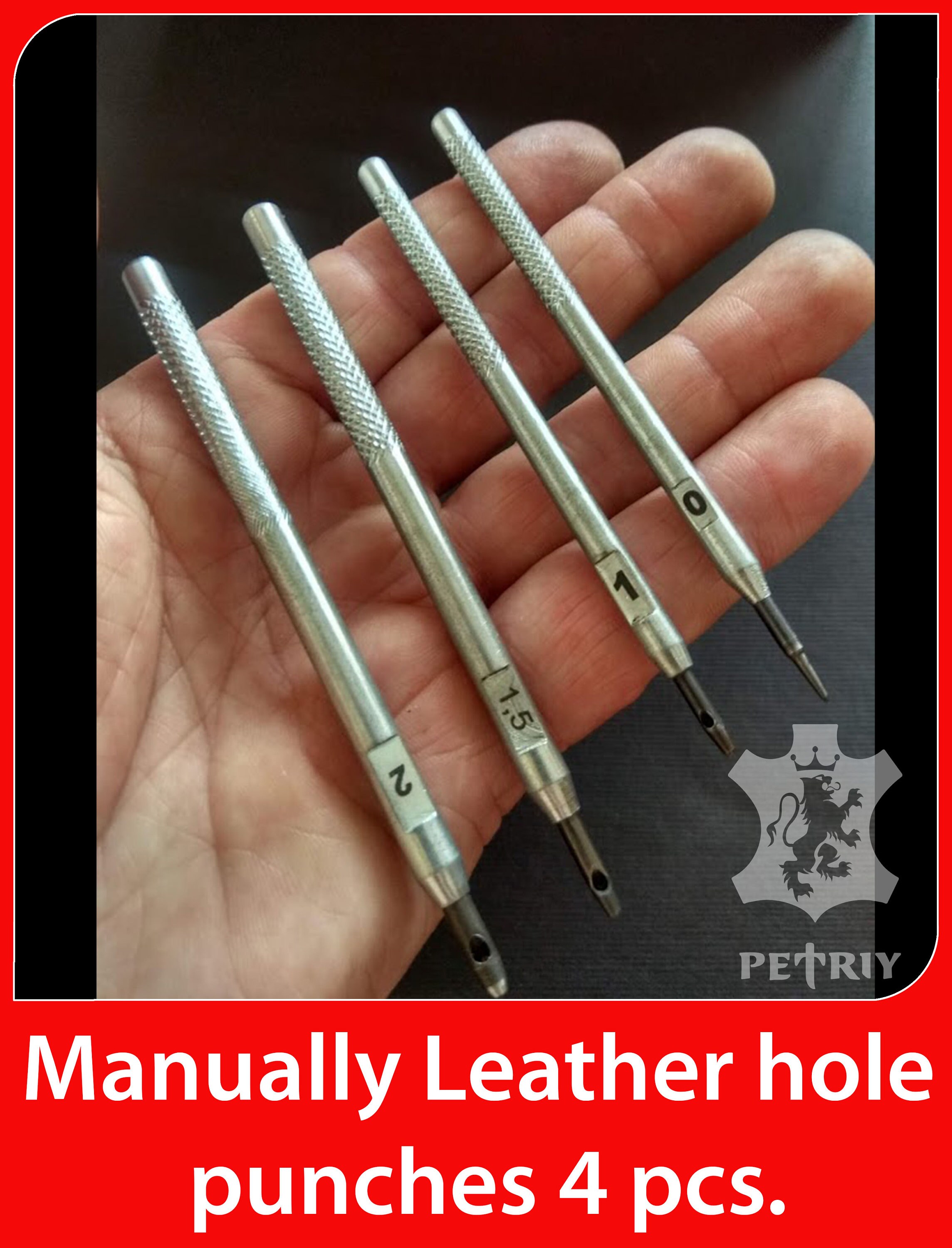 Manually Leather Hole Punches 4 Pieces Hole Stitching Punch - Etsy