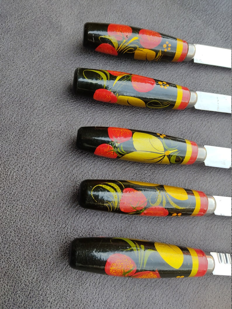 Set of Vintage Kitchen Knives Stainless Steel Knives Gift for - Etsy