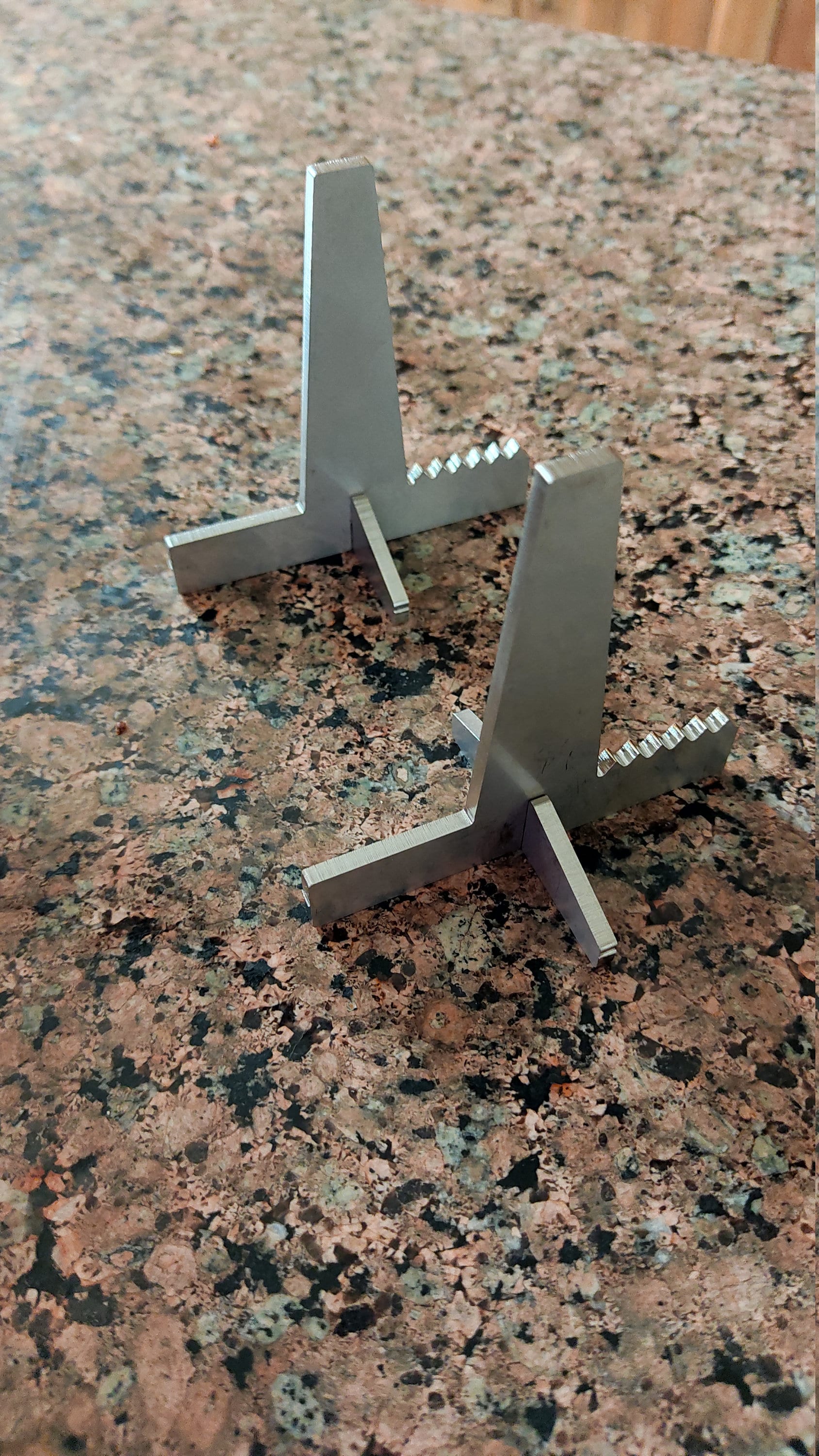 Stainless Steel Stand 1 Pair Decorative Plate Stand Metal Display Stand ...