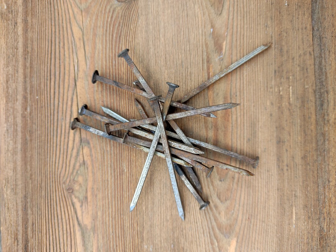 Vintage Nails to Create Decor Set of 10 Pieces Blacksmith Made Nails ...