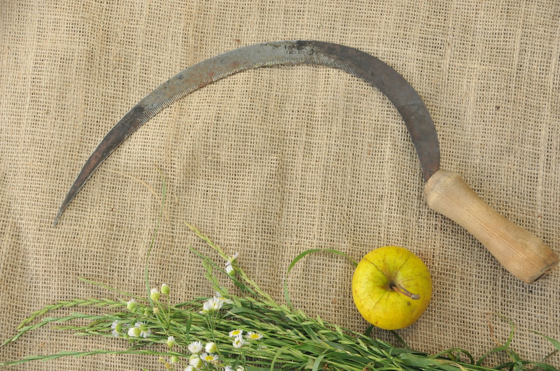 Antique Sickle Blade Rust Patina Primitive Sickle Hand Forged - Etsy