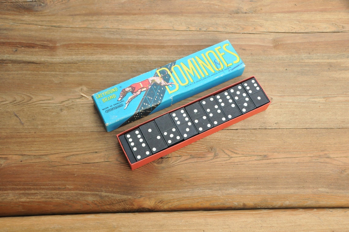 Dominoes English Dominoes Vintage Dominoes Board Games Made in England ...