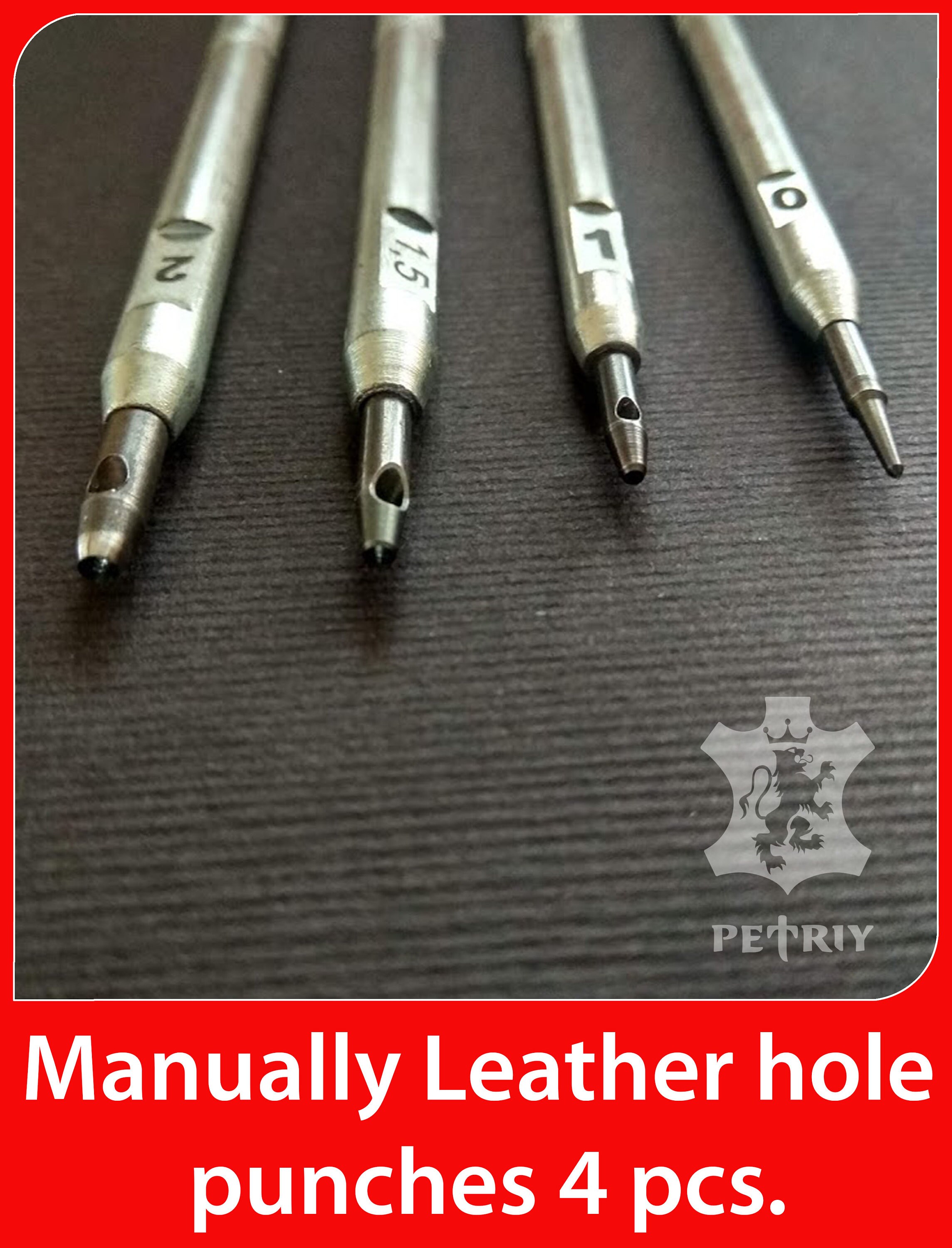 Manually Leather Hole Punches 4 Pieces Hole Stitching Punch | Etsy