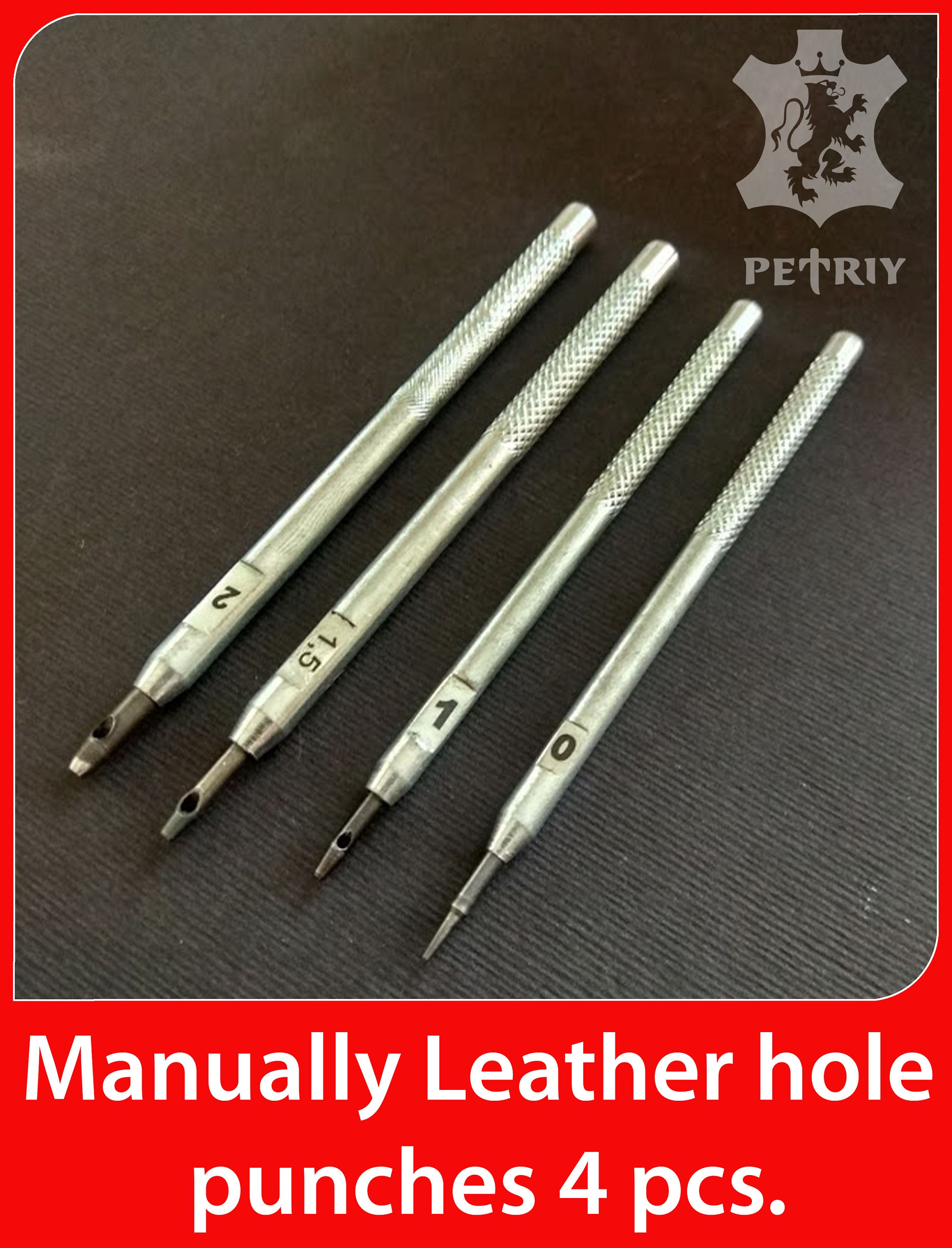 Manually Leather Hole Punches 4 Pieces Hole Stitching Punch | Etsy