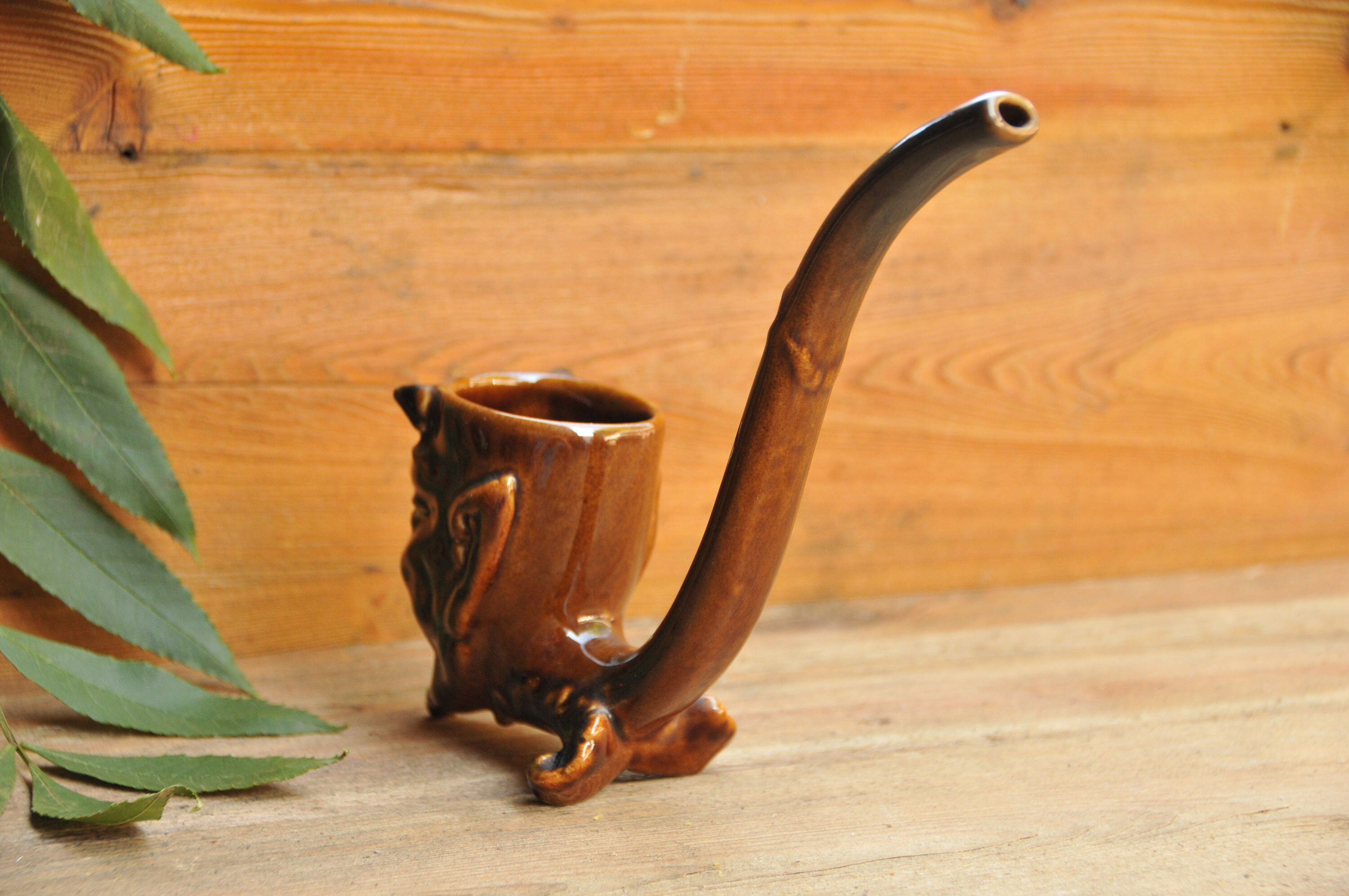 Antique Ceramic Devil's Mug Decorative Smoking Pipe Devil - Etsy