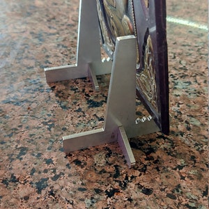 Stainless Steel Stand 1 Pair Decorative Plate Stand Metal Display Stand ...