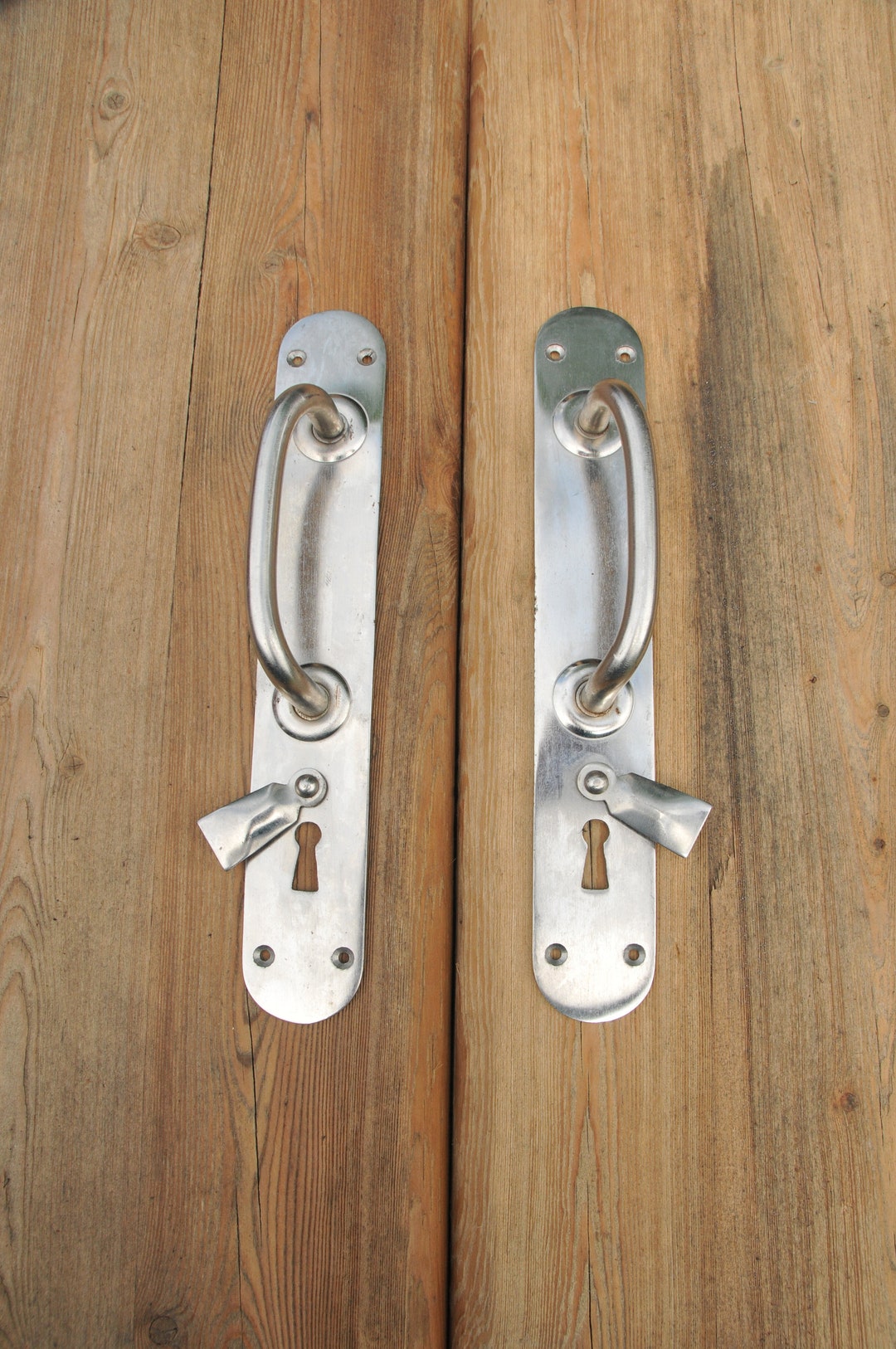 Vintage Door Handle Large Door Handle With Key Hole Old Barn Handle ...