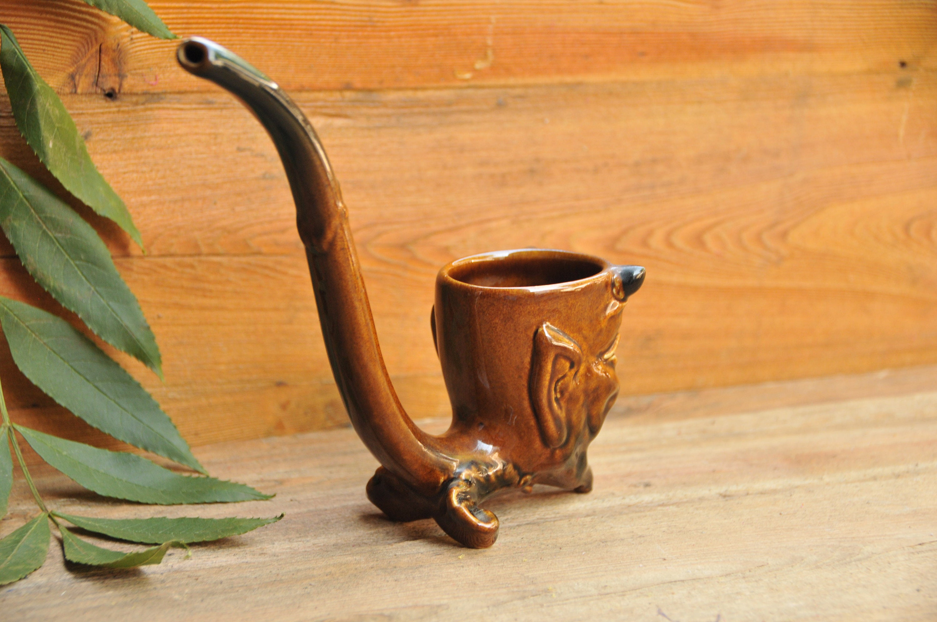 Antique Ceramic Devil's Mug Decorative Smoking Pipe Devil - Etsy