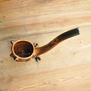 Antique Ceramic Devil's Mug Decorative Smoking Pipe Devil Face Pipe ...