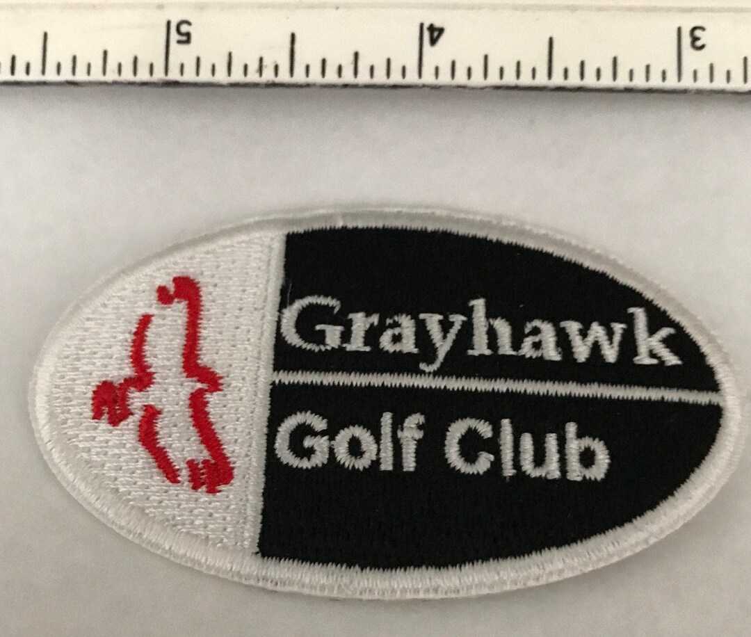6 Grayhawk Golf Club Iron on Embroidered Patches 2.75 Long 6 Memorable ...
