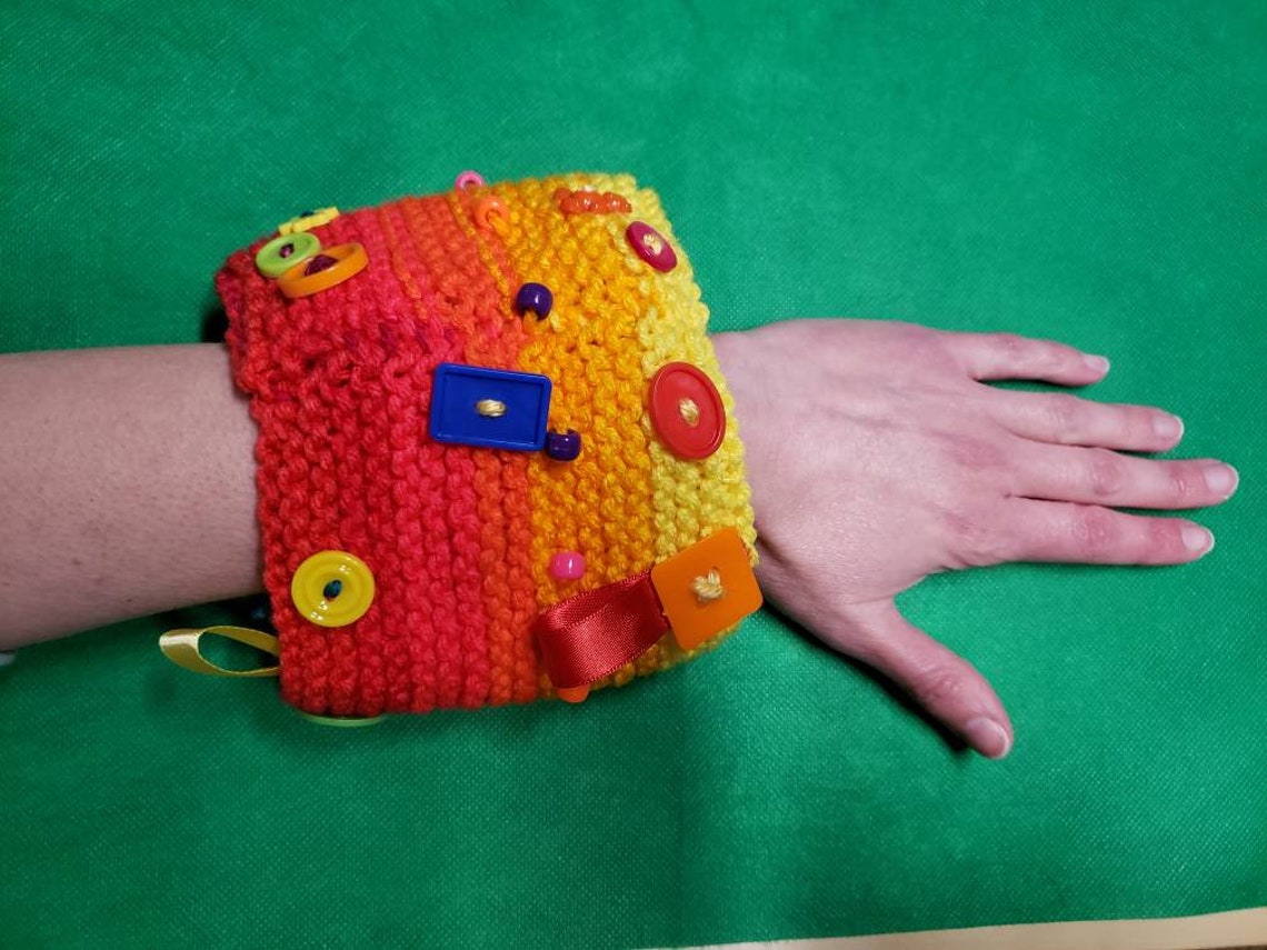 Xlarge Adult Twiddle Cuff/sensory Bracelet Fidget Fiddle Soother ...