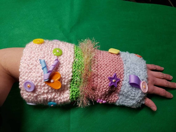 Large Fidget Sleeve/sensory Muff Twiddle Fiddle | Etsy
