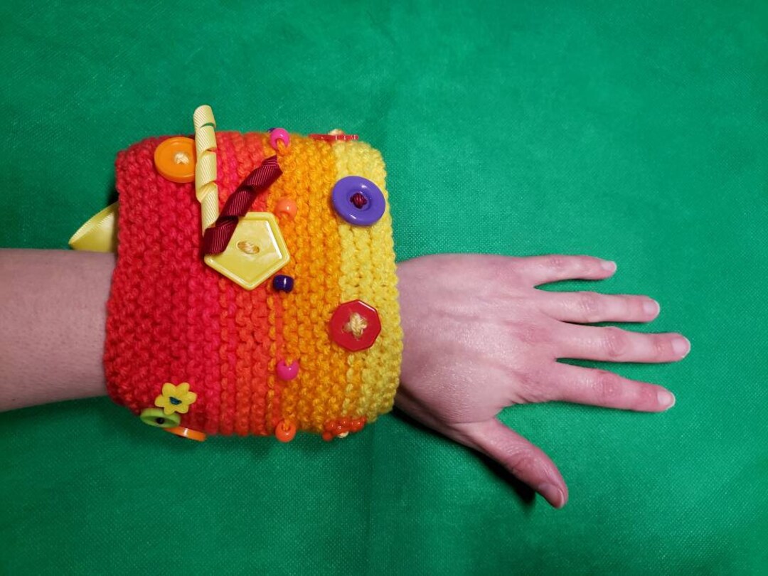 Xlarge Adult Twiddle Cuff/sensory Bracelet Fidget Fiddle Soother ...